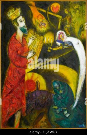 King David, Musee Marc Chagall (National Museum Marc Chagall Biblical ...