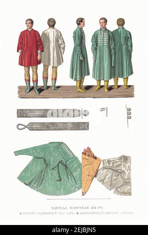 Boyar Clothing of the XVII century. Kaftan. From the Antiquities of the ...