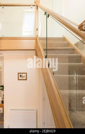 Window in the house. Window opening in the stairwell. View Through ...