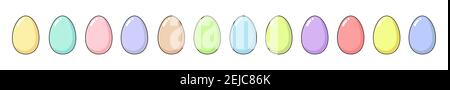 Easter eggs colorful set clipart. Colorful 3d Easter egg clip art ...