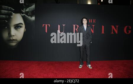 Finn Wolfhard walking the red carpet at the Premiere of Universal ...