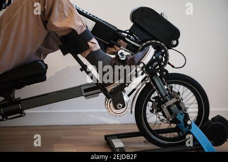 Competition of athletes equipped with bionic devices using ...