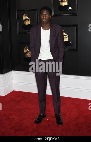 Daniel Caesar arrives at the 62nd Annual Grammy Awards red carpet held ...