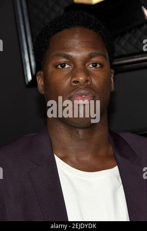 Daniel Caesar arrives at the 62nd Annual Grammy Awards red carpet held ...