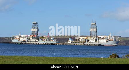 Hunterston ore terminal. Ensco DS-8 Stock Photo - Alamy