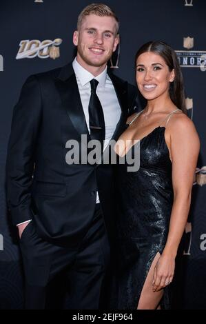 MIAMI, FL - FEBRUARY 1: Cooper Kupp and Anna Croskrey attend the 2020 ...