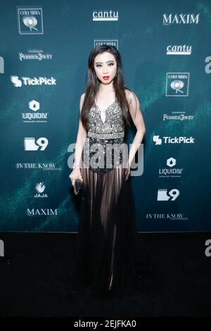Elizabeth Nguyen attends MAXIM's Big Game Party at the Pop Up Venue in ...