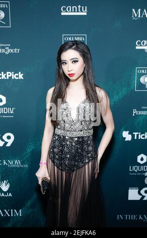 Elizabeth Nguyen attends MAXIM's Big Game Party at the Pop Up Venue in ...