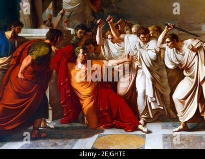 The assassination of Julius Caesar. The Death of Caesar (La morte di Cesare) by Vincenzo ...