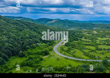 Aerial view of Strandzha mountains in Bulgaria Stock Photo - Alamy