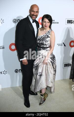 Keegan-Michael Key and Elle Key attends the 2022 Vanity Fair Oscar ...