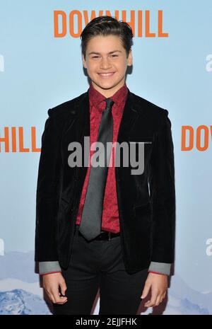 Actor Ammon Jacob Ford attends the premiere of "Downhill" at the Eccles ...