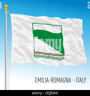 Flag of Romagna, italian territory, Emilia Romagna, Italy, vector ...
