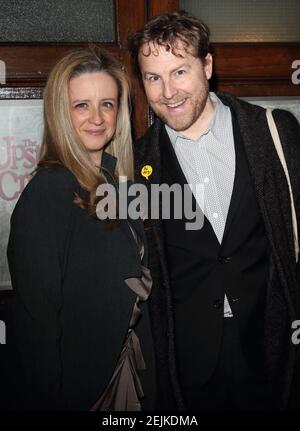 Samuel West and Laura Wade attend the Upstart Crow press night at the ...