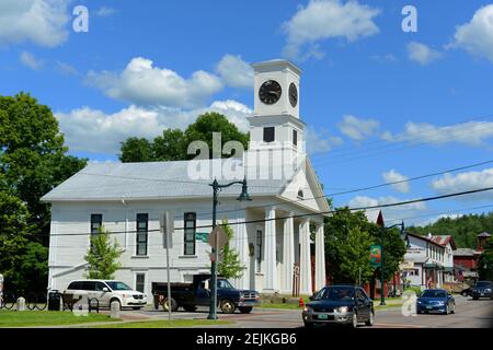 Masonic Temple in town of Johnson, Vermont VT, USA Stock Photo - Alamy