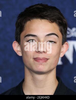 Max Torina arrives at the Disney And Pixar's ONWARD World Premiere held ...