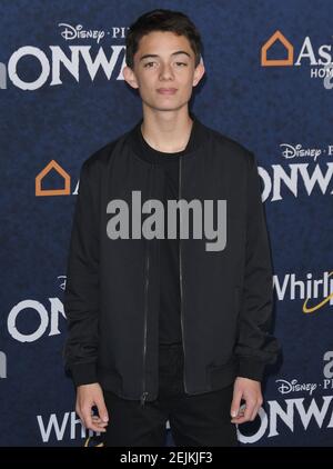 Max Torina arrives at the Disney And Pixar's ONWARD World Premiere held ...
