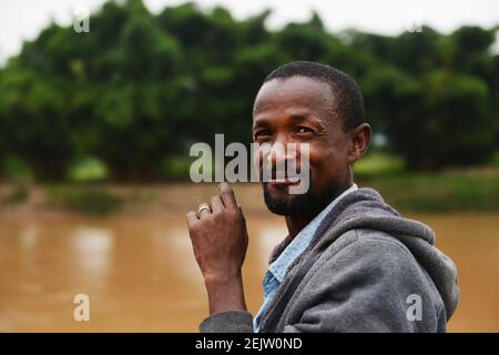 Portrait of a Rwandan man Stock Photo - Alamy
