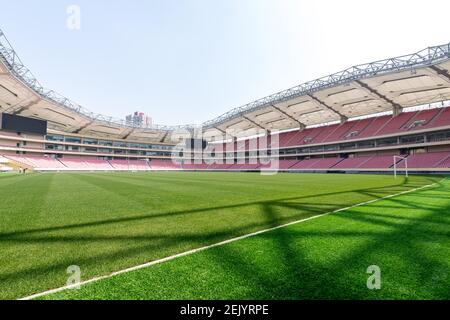 The inside view of Hongkou Football Stadium, home court of Shanghai ...