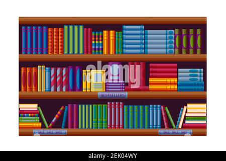 magazine rack set cartoon vector illustration Stock Vector Image & Art ...