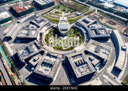 YANGQUAN, CHINA - MAY 5, 2020 - Baidu cloud computing (Yangquan) center ...