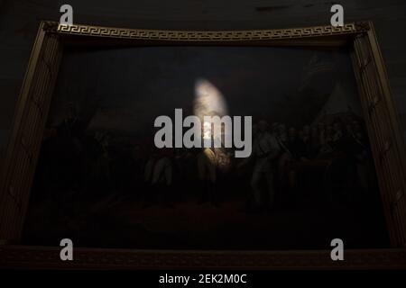 The Surrender of General Burgoyne 1821 by John Trumbull Stock Photo - Alamy