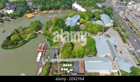 An aerial view of Chinese Zhusuan Museum, which is the largest of the ...
