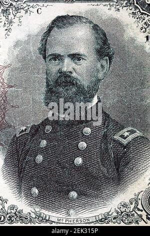 Portrait of general McPherson. James Birdseye McPherson (1828 – 1864 ...