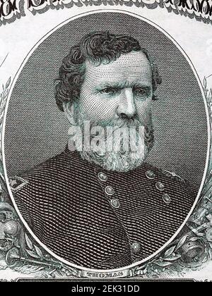 Portrait of general George Thomas. George Henry Thomas (1816 – 1870 ...