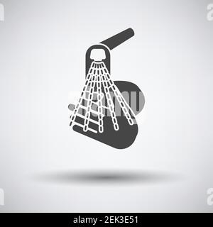 Hand Washing Icon. Dark Gray on Gray Background With Round Shadow ...