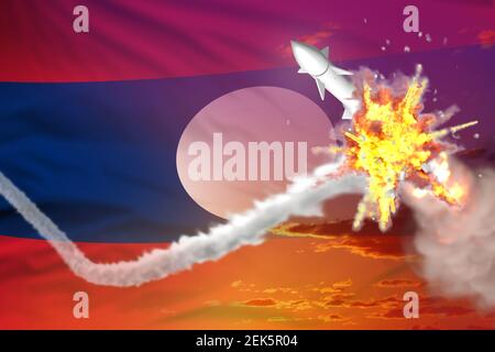 Lao People Democratic Republic supersonic missile launch - modern ...