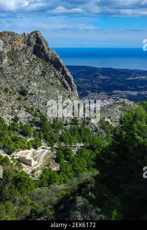 The mountain valley of Vall de Guada, Gulabdar, Canal de Gulabdar, Echo ...