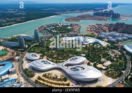 After 8 years construction, Ocean Flower Island, the artificial ...
