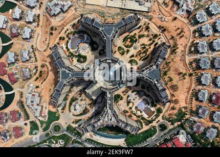 After 8 years construction, Ocean Flower Island, the artificial ...