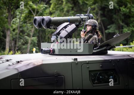 Anti-tank laser-guided missile system. Anti-tank weapon Stock Photo - Alamy