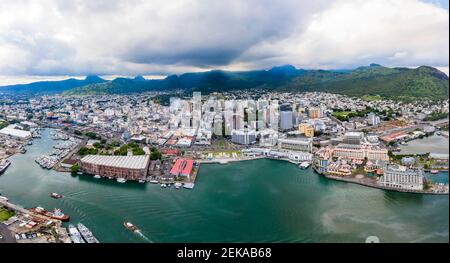 Mauritius, Port-Louis district, Port-Louis Waterfront, Esplanade Stock ...