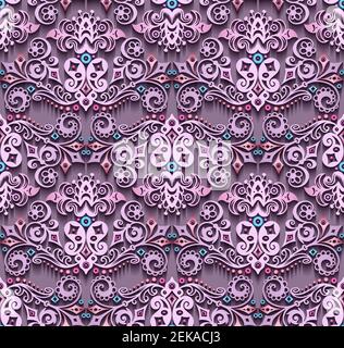 Raster modern volumetric floral elements Stock Photo - Alamy