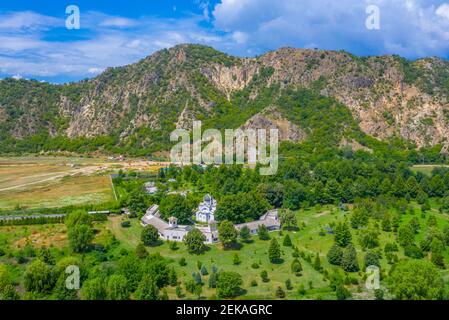 Aerial view of Rupite, a spiritual site dedicated to Baba Vanga in ...