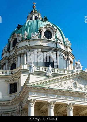Austria, Vienna, Karlskirche on Karlsplatz Stock Photo - Alamy