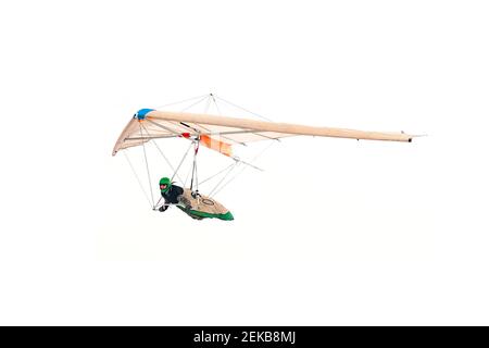 hang glider wing or sail airframe or triangle control frame and harness ...