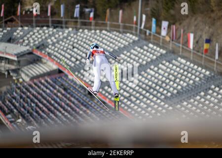 Oberstdorf, Germany. 23rd Feb, 2021. Nordic skiing: World Cup, ski ...