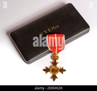 The OBE Medal - The Most Excellent Order of the British Empire is an ...