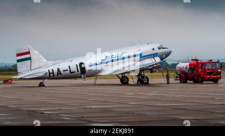 Lisunov Li-2 in Malev Livery. The Lisanov Li-2 is a license-built ...