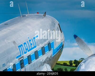 Lisunov Li-2 in Malev Livery. The Lisanov Li-2 is a license-built ...