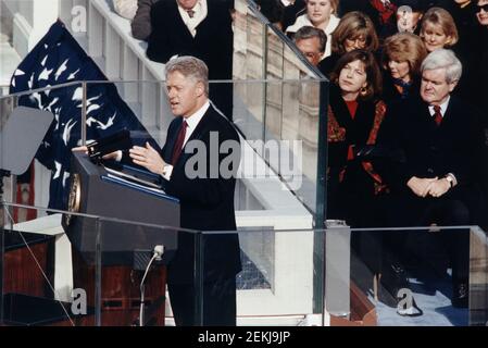 Inauguration of President Bill Clinton, 1997. President Bill Clinton ...