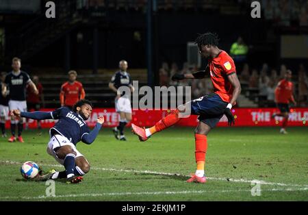 Luton Town's Elijah Adebayo scores his sides second goal during the ...