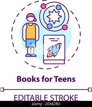Reading fiction linear icon concept. Reading fiction line vector sign ...