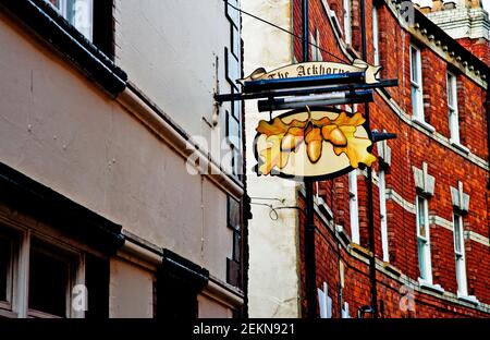 The Ackhorne Pub, St Martins Lane, York, England Stock Photo - Alamy