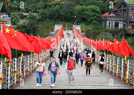 RENHUAI, CHINA - SEPTEMBER 29, 2020 - The two sides of the Moutai Ferry ...