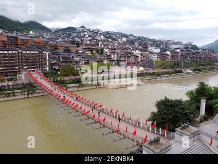 RENHUAI, CHINA - SEPTEMBER 29, 2020 - The two sides of the Moutai Ferry ...